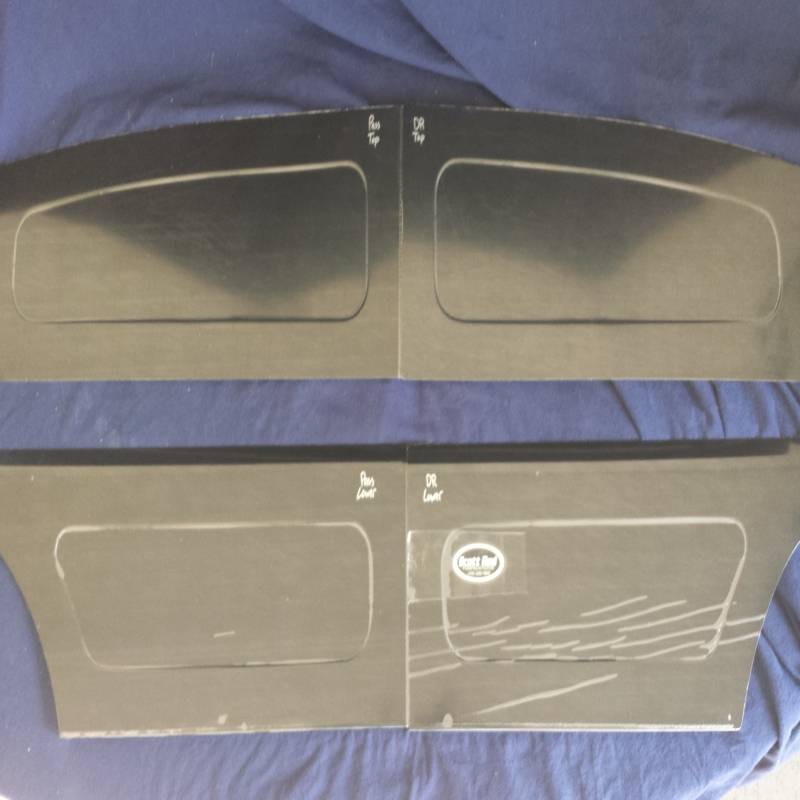 Fox Rear Seat Bulkhead - Hatch Color Natural Year 87-93 Foxbody